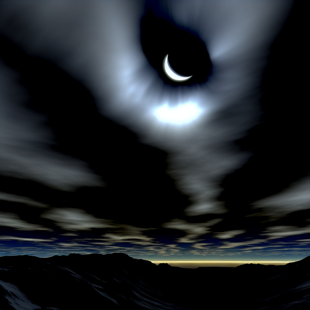 Cielo se oscurece en el hemisferio norte por eclipse parcial 2025 ...