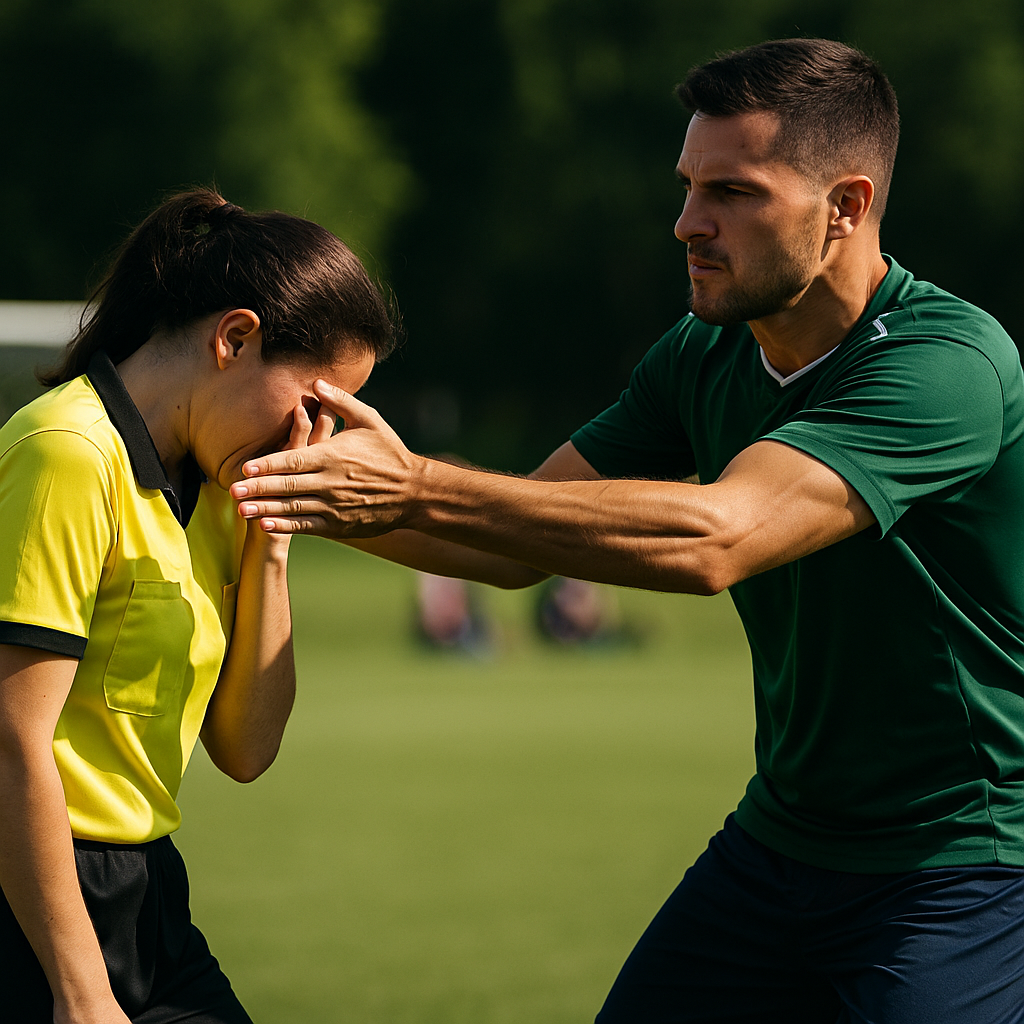 Árbitra golpeada por futbolista en Colombia - Columna Digital