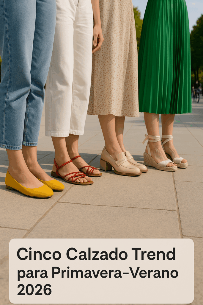 Cinco Calzado Trend para Primavera-Verano 2026 - Columna Digital