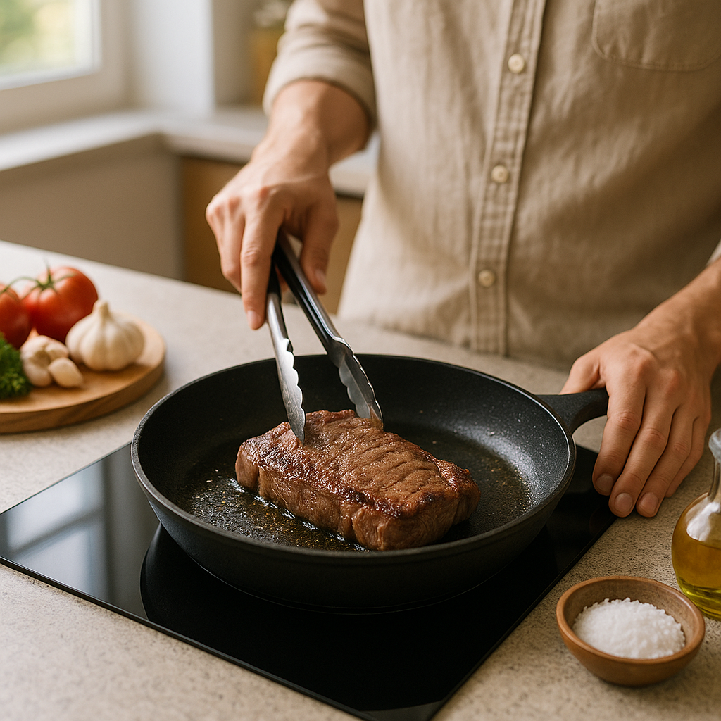 Cómo cocinar bistec jugoso en sartén. - Columna Digital